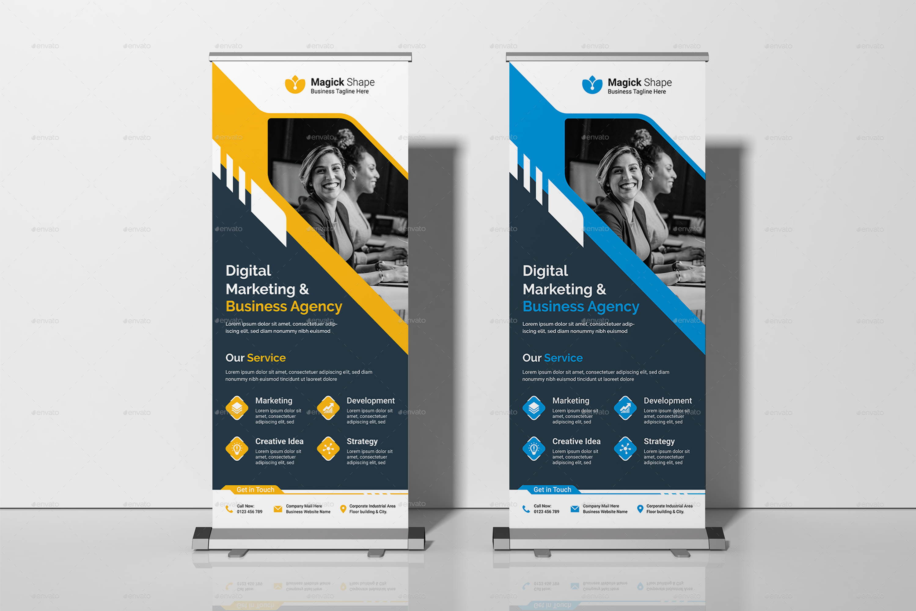 Roll Up Banner Template, Print Templates | GraphicRiver