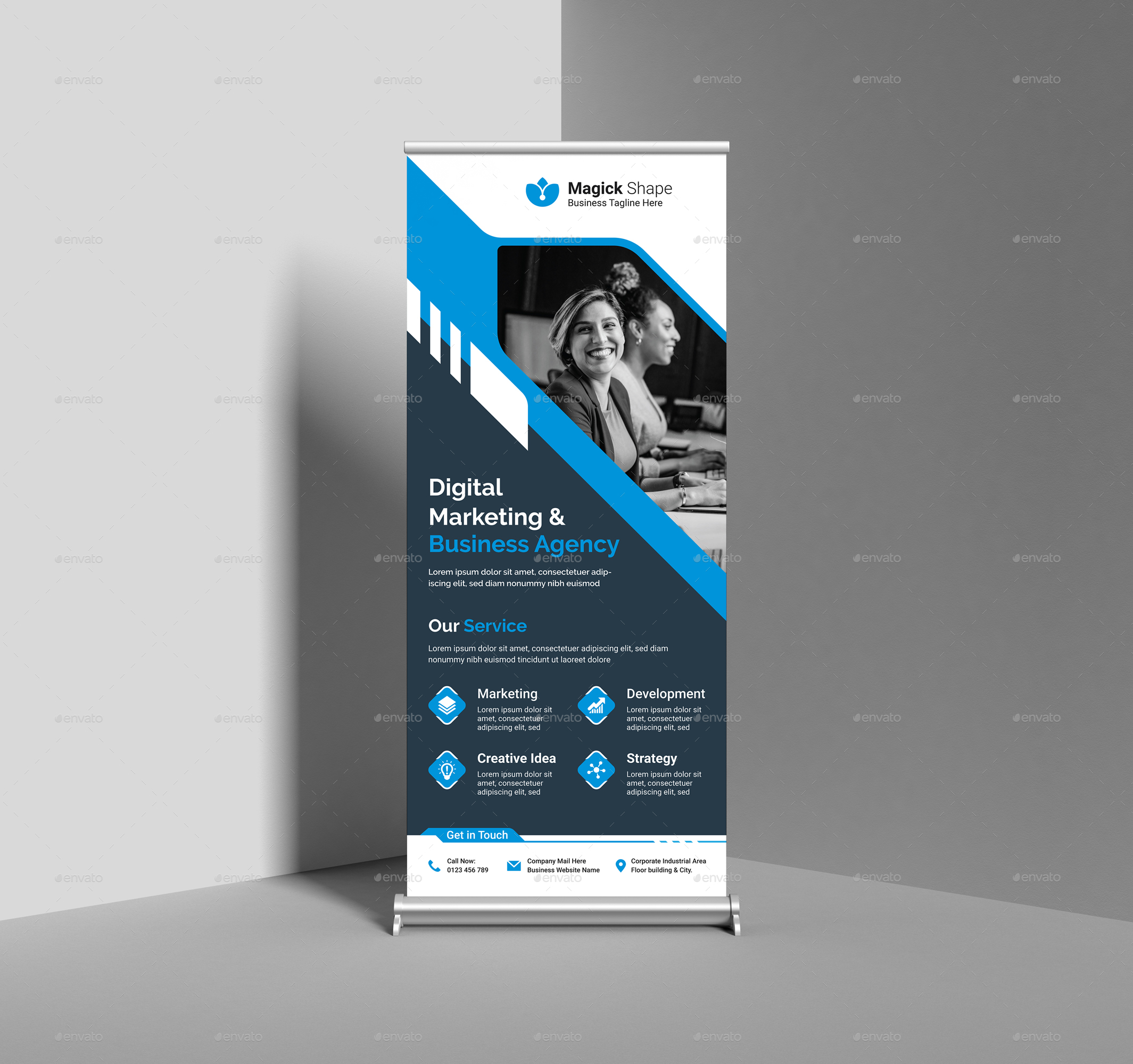 Roll Up Banner Template, Print Templates | GraphicRiver