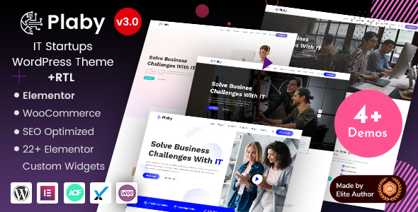 Plaby - IT Startup & Digital Services Agency WordPress Theme by EnvyTheme