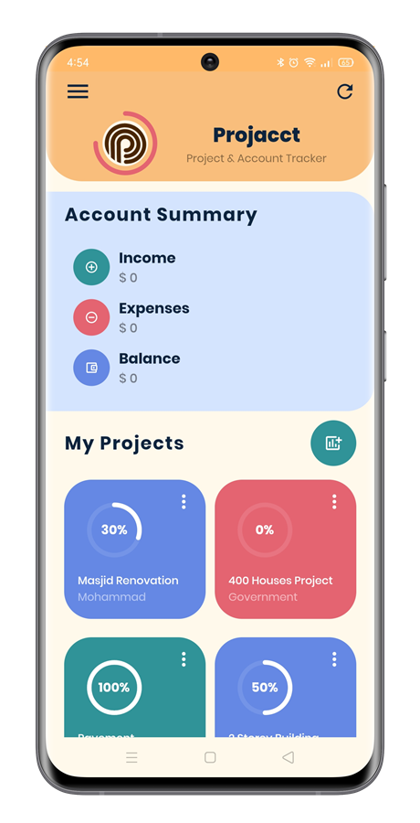 Project and Accounting App — Projacct by britechin | CodeCanyon