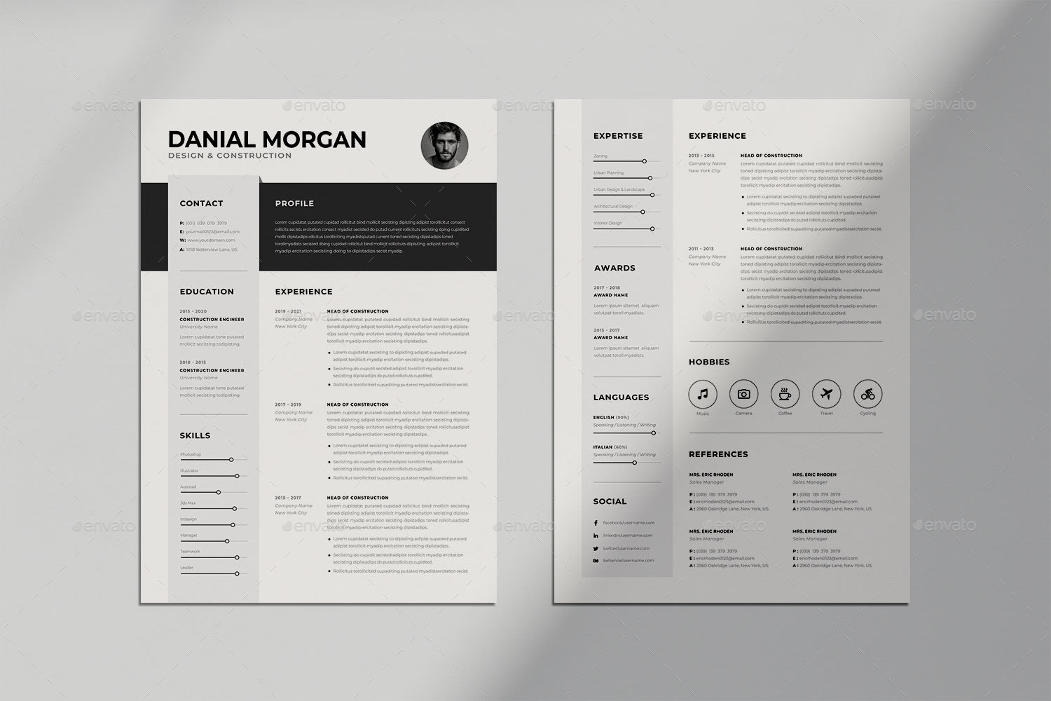 Resume Word, Print Templates | GraphicRiver