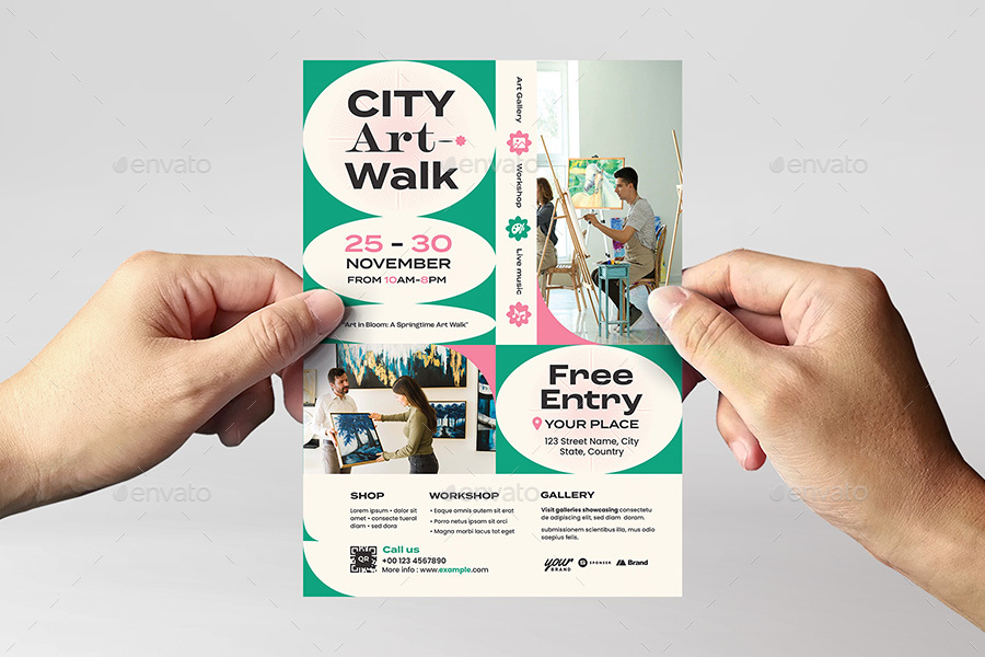 Modern Event Flyer Poster Template, Print Templates | GraphicRiver