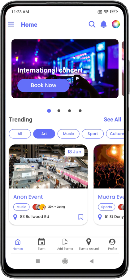 Event - Event Management | Event Planner | Ticket Booking React Native ...