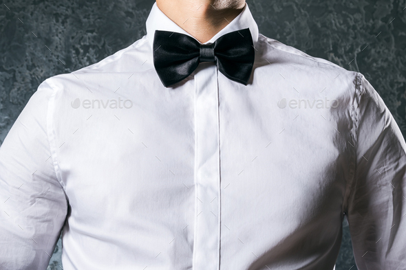Man wearing bow tie Stock Photo by BLACKDAY | PhotoDune