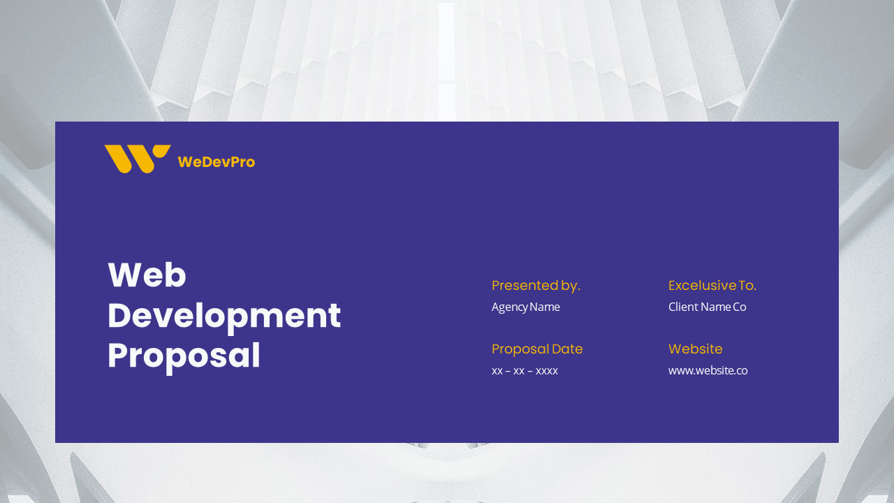 WeDevPro - Web Design & Development Keynote, Presentation Templates
