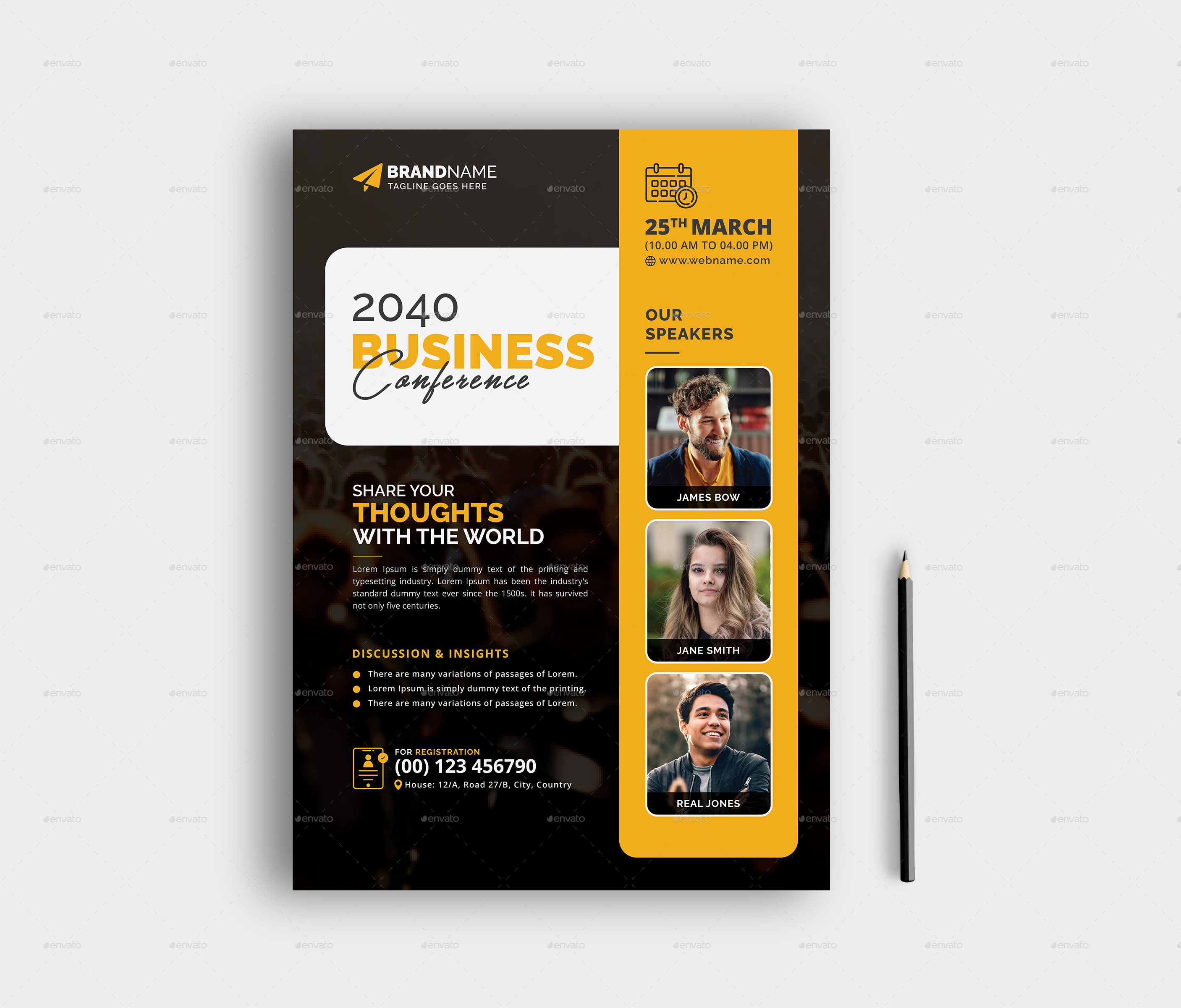Conference Flyer, Print Templates | GraphicRiver