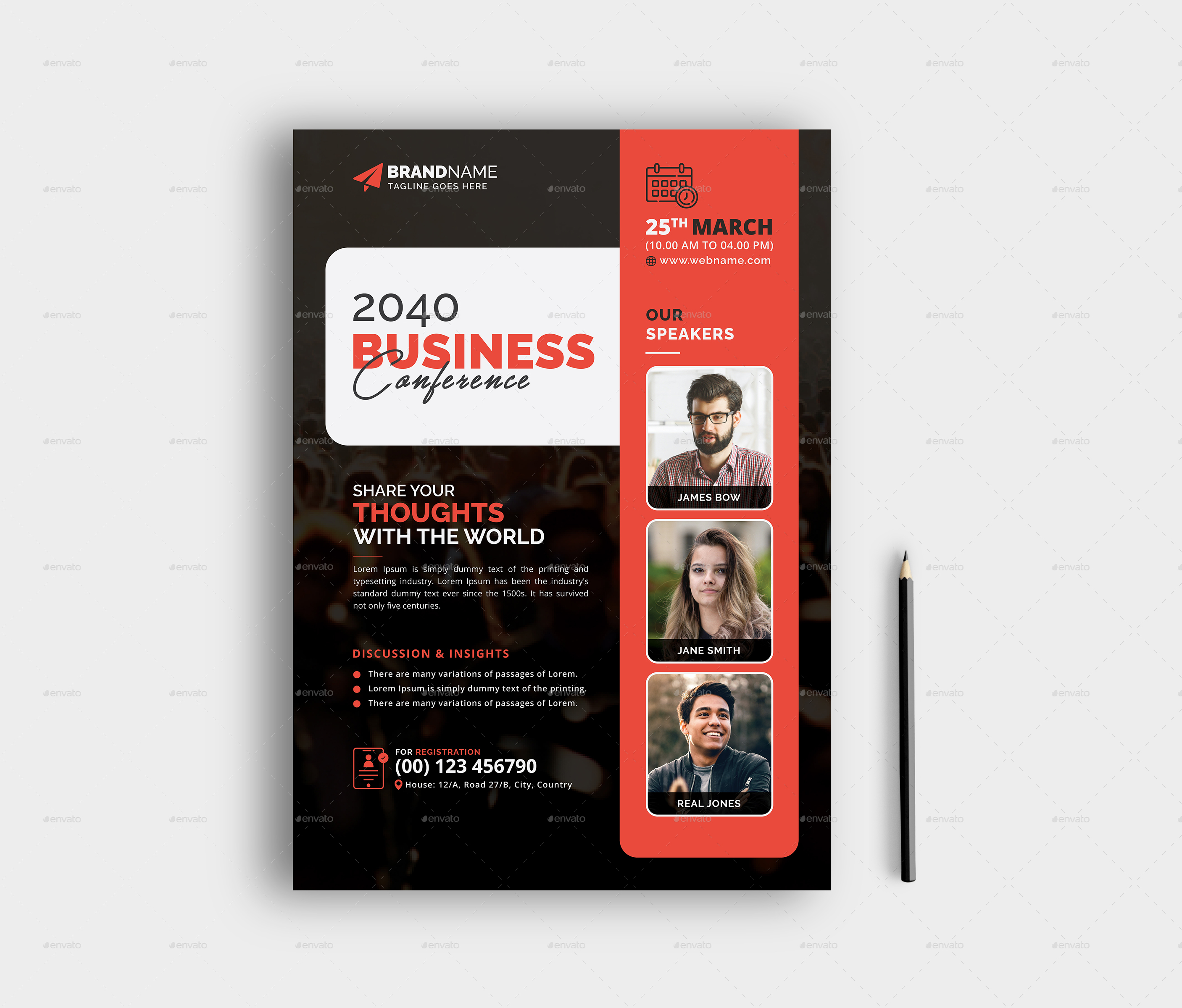 Conference Flyer, Print Templates | GraphicRiver