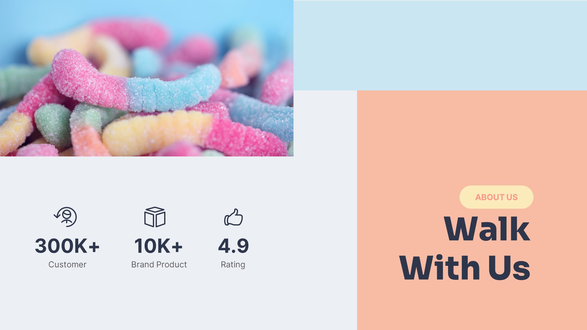 SWEET - Creative Candy Pastel Powerpoint Template, Presentation Templates