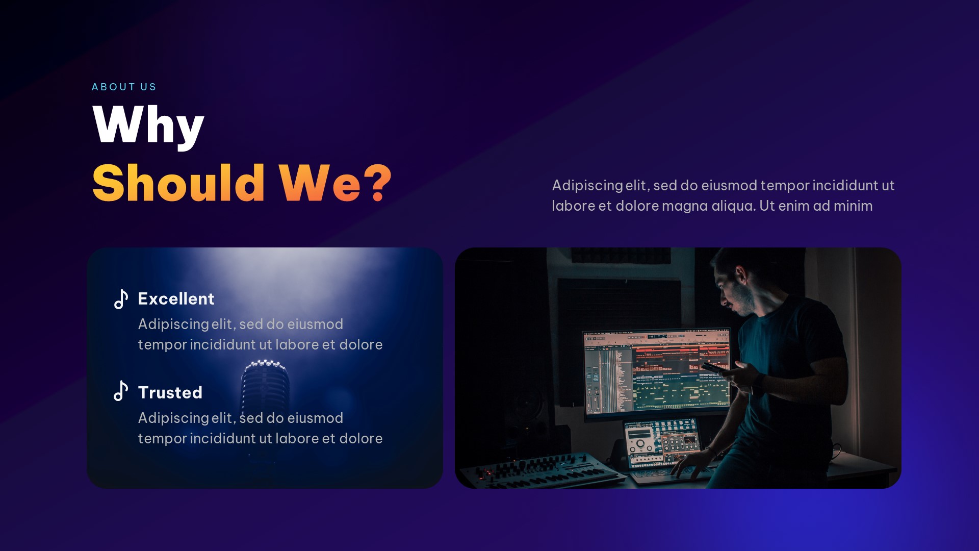 BASS - Music FX Production Powerpoint Template, Presentation Templates