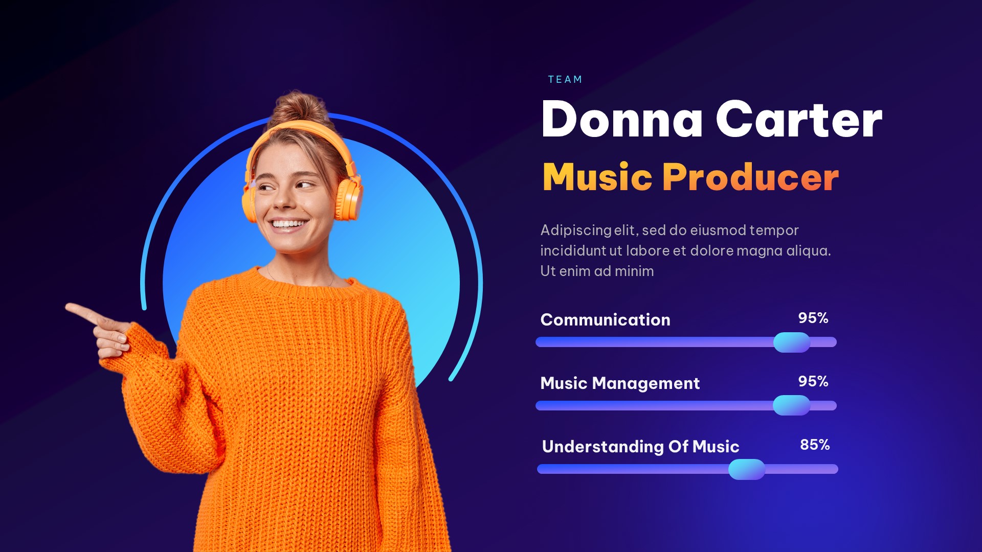 BASS - Music FX Production Powerpoint Template, Presentation Templates