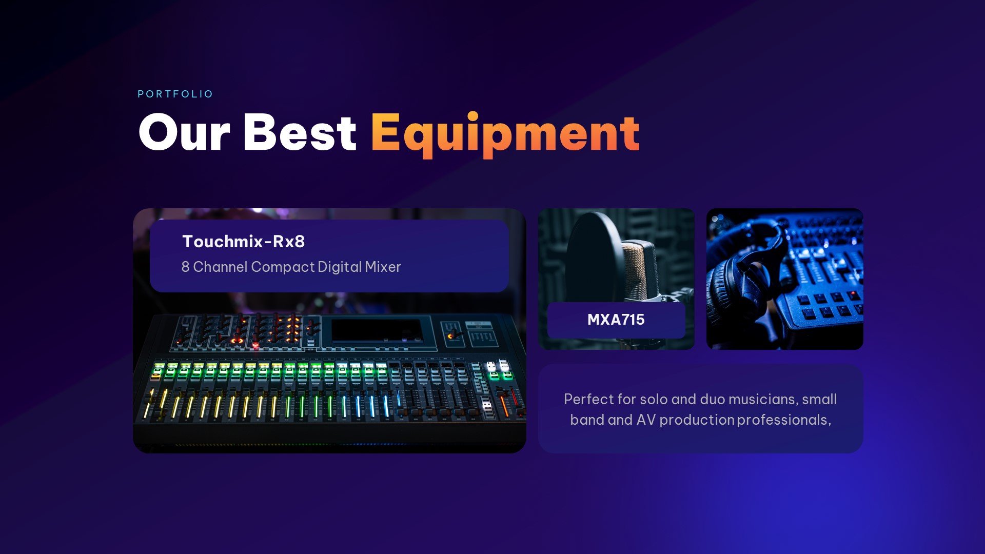 BASS - Music FX Production Powerpoint Template, Presentation Templates