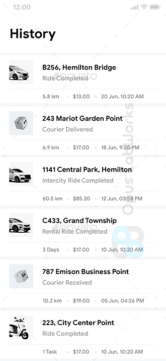 Cab Booking, Car Rentals, & Delivery Service UI Kit | Cab & Courier UI ...