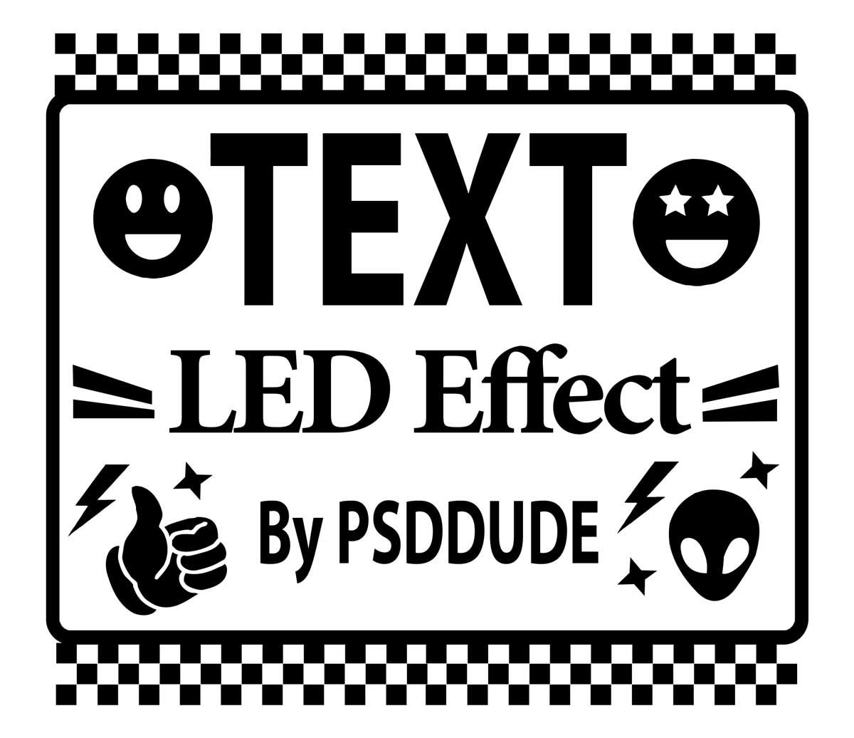 LED Effect Photoshop, Add-ons | GraphicRiver