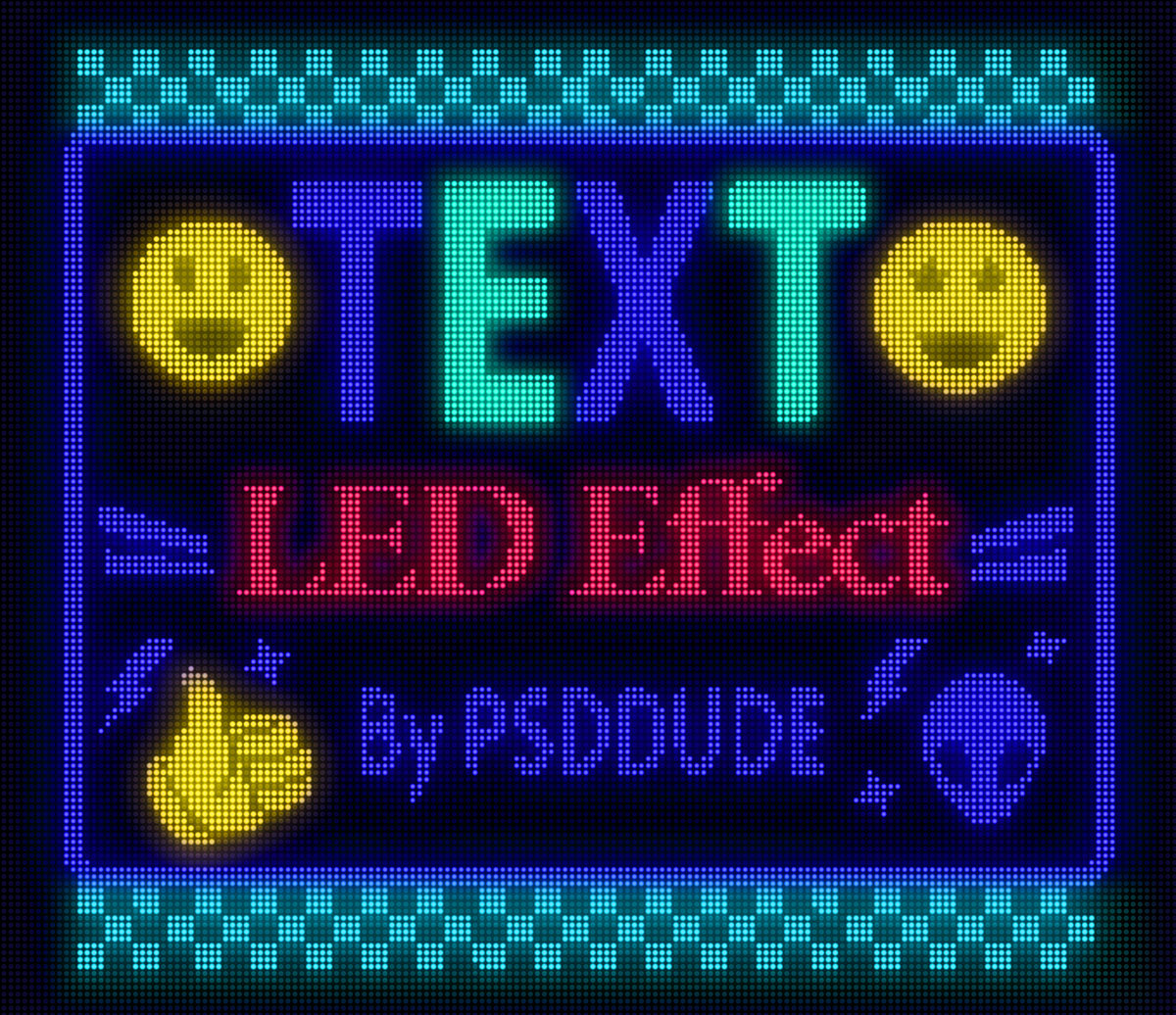 LED Effect Photoshop, Add-ons | GraphicRiver
