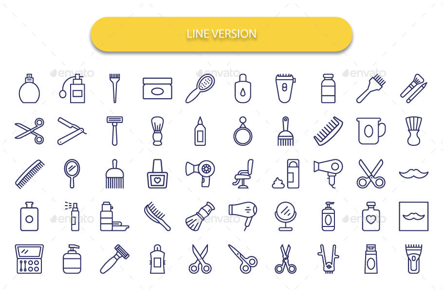 Hair Salon Vector Icon | AI | EPS| SVG, Icons | GraphicRiver