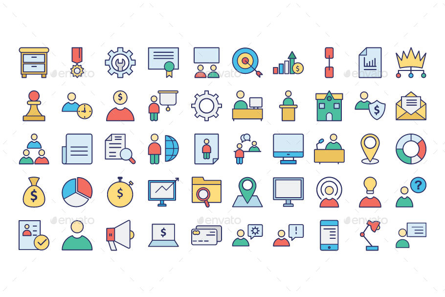 Human Resources Icons Pack | AI | EPS, Icons | GraphicRiver