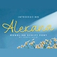 Alexana Monoline Script Font by Vampstudio | GraphicRiver