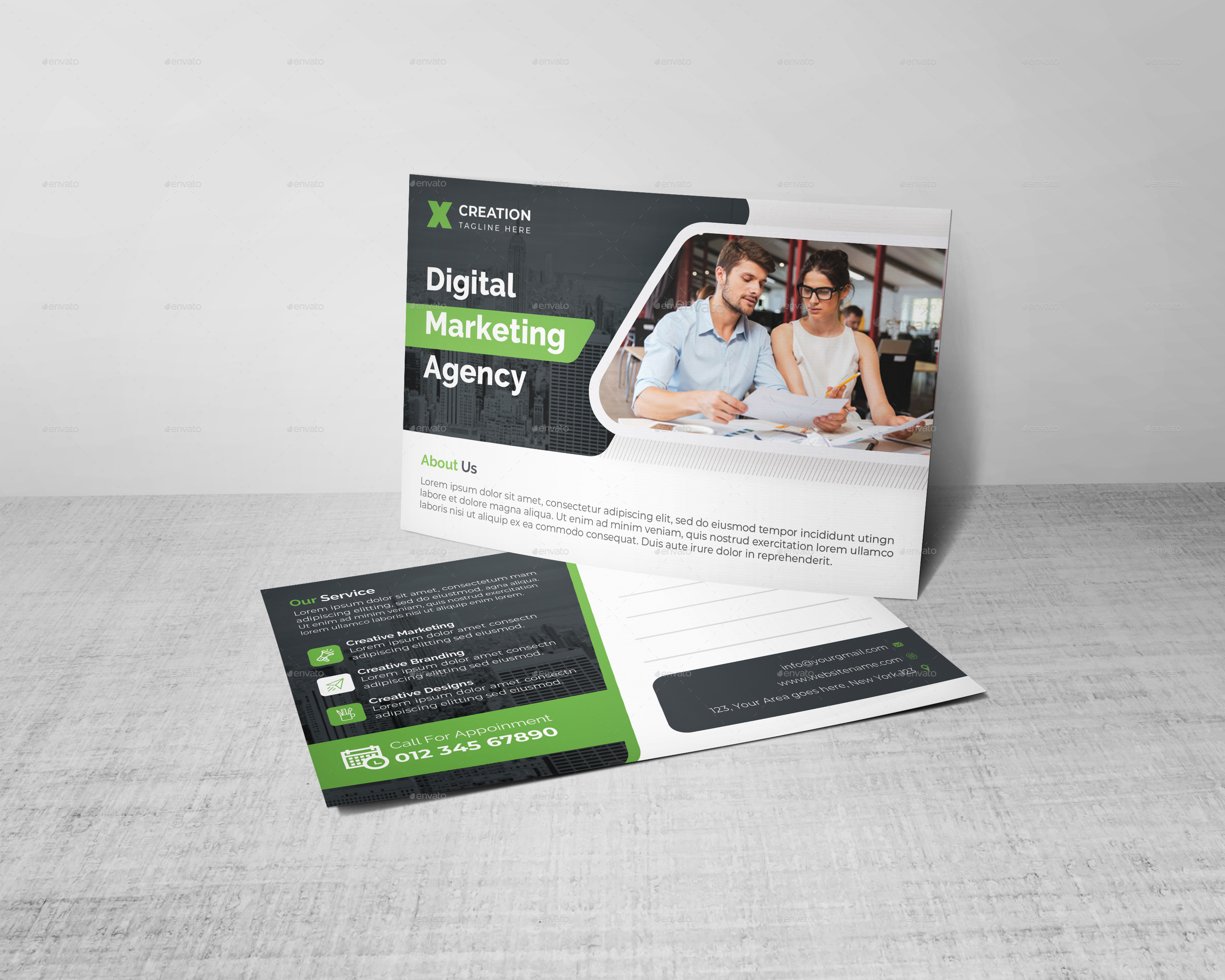 Corporate Business Postcard, Print Templates | GraphicRiver