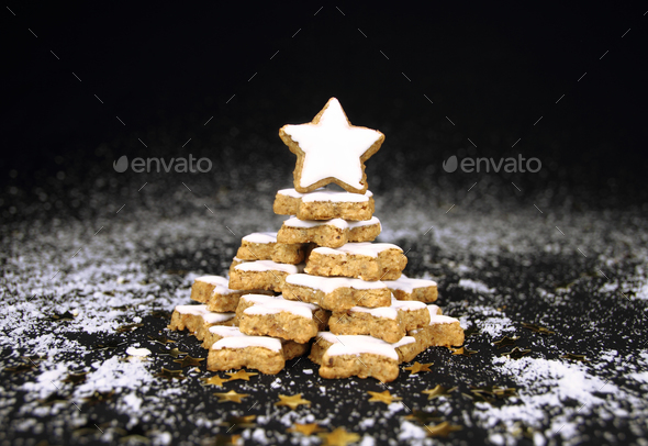 Christmas star cookies tree Stock Photo by rawf8 | PhotoDune