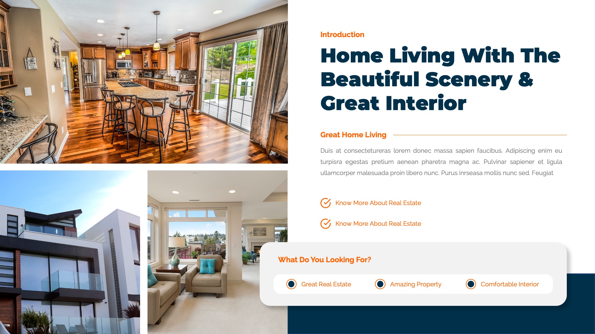Homelios - Real Estate Google Slides Template, Presentation Templates
