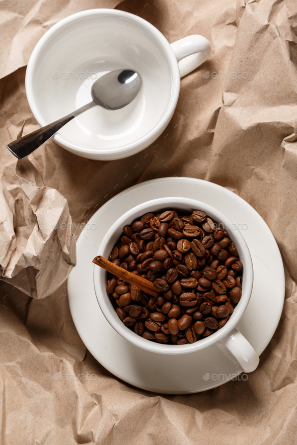 Coffee over crumpled paper surface Stock Photo by BLACKDAY | PhotoDune