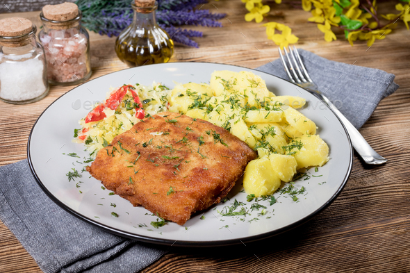 Breaded cod fillet. Stock Photo by foto_pstryki | PhotoDune