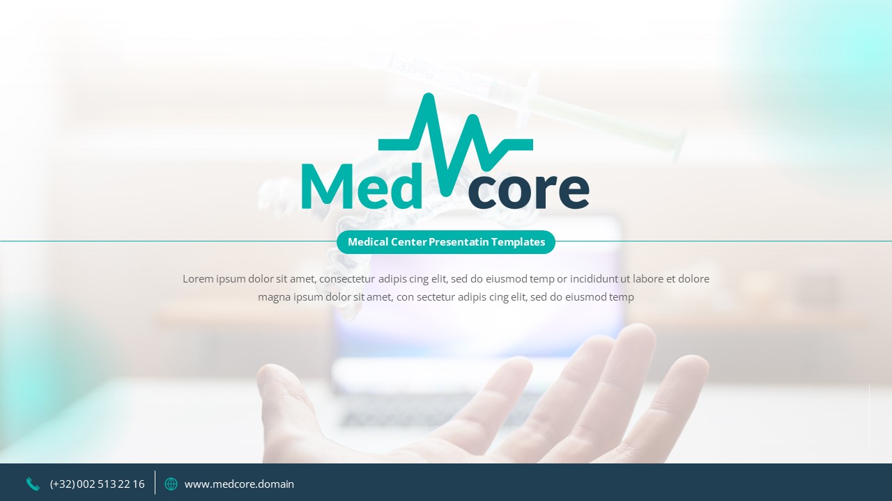 Medcore - Medical Centre PowerPoint Template, Presentation Templates