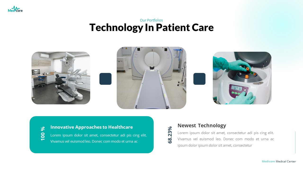 Medcore - Medical Centre PowerPoint Template, Presentation Templates