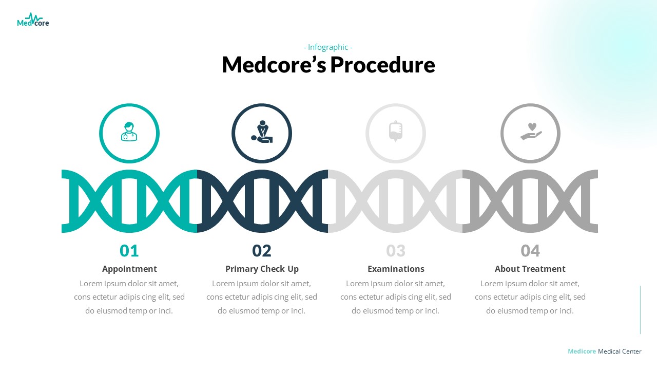Medcore - Medical Centre PowerPoint Template, Presentation Templates
