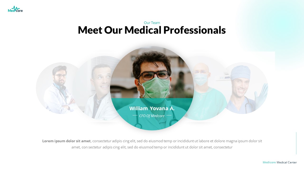 Medcore - Medical Centre PowerPoint Template, Presentation Templates