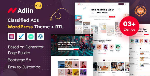 Adlin - Classified Ads Listing WordPress Theme by EnvyTheme | ThemeForest