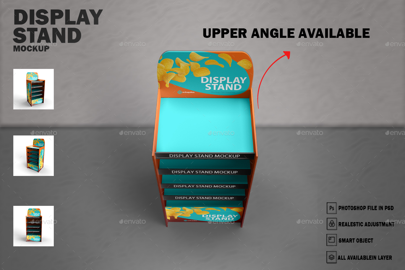 Promotional Store Product Display Stand Mockup, Graphics | GraphicRiver