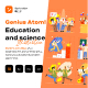 Genius Atom! Education and Science illustration, Graphics | GraphicRiver