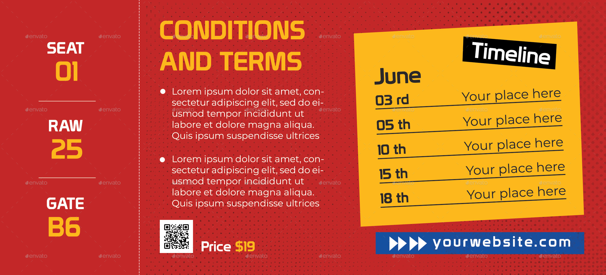 Music Tour Ticket, Print Templates | GraphicRiver