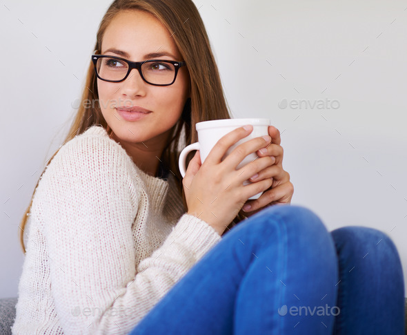 Comfy with some coffee Stock Photo by YuriArcursPeopleimages | PhotoDune