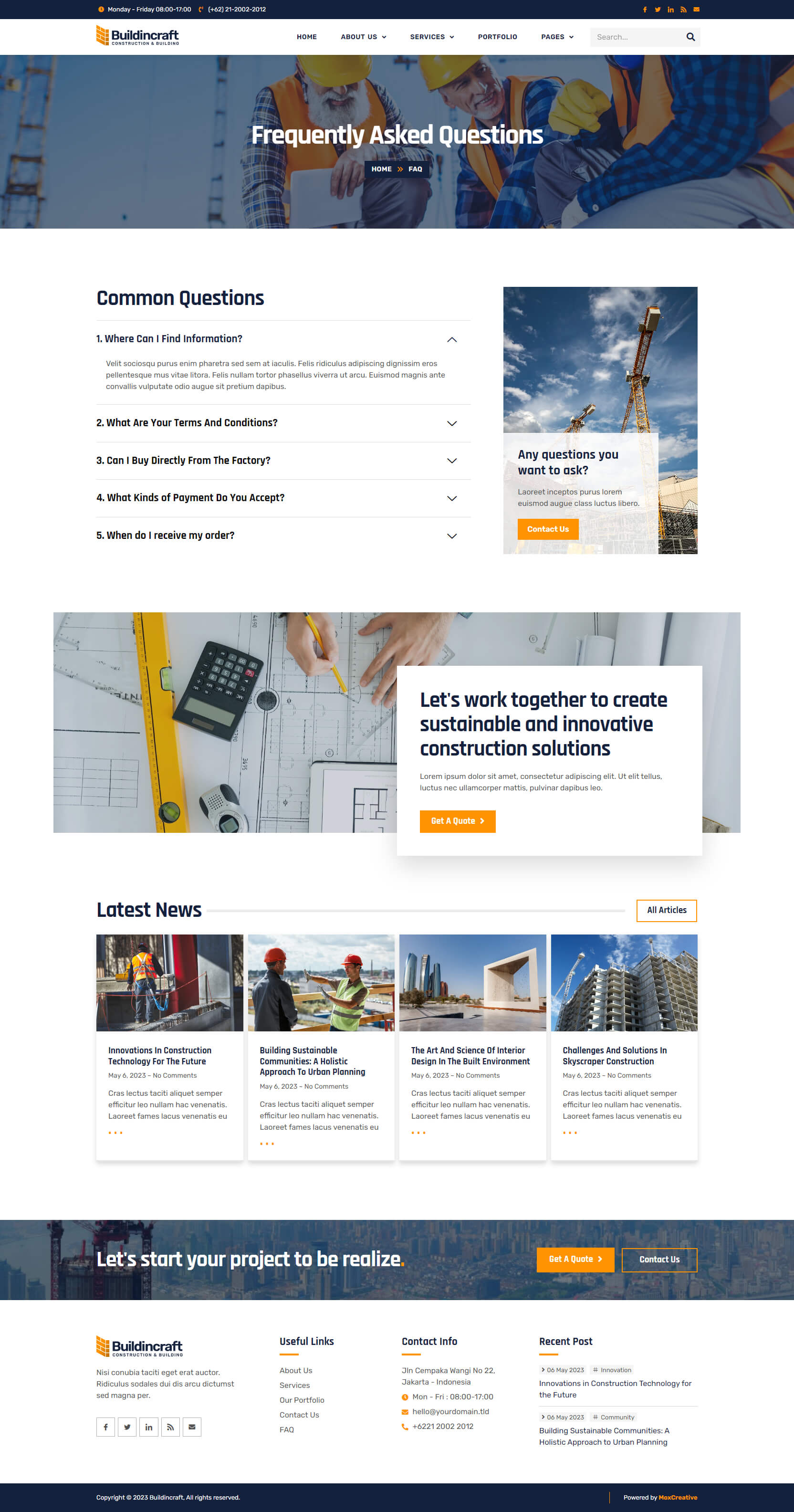BuildinCraft- Construction & Building Elementor Template Kit by moxcreative