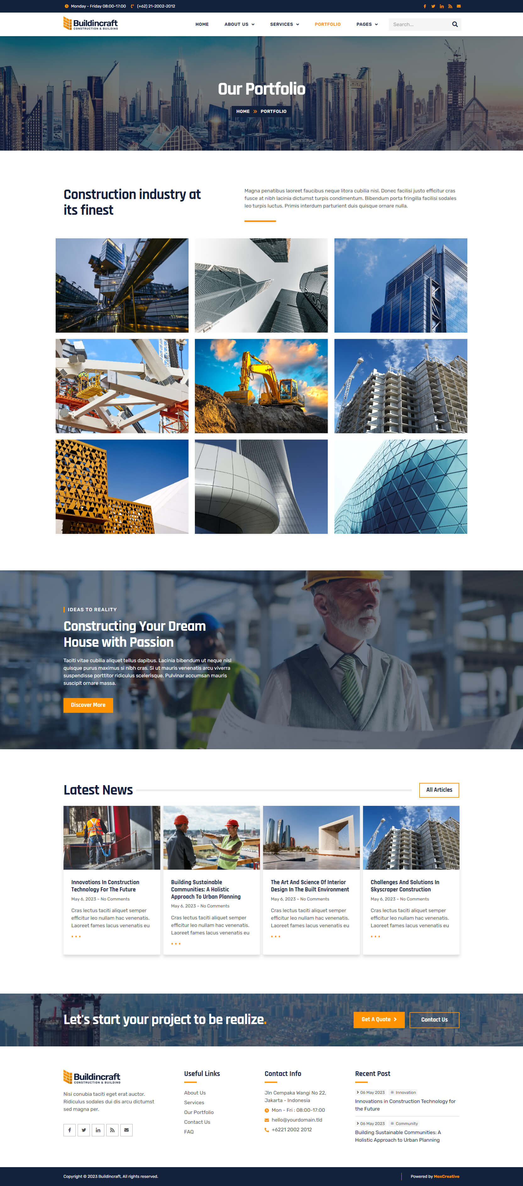 BuildinCraft- Construction & Building Elementor Template Kit by moxcreative