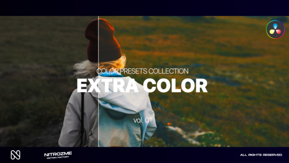 Extra Color LUT Collection Vol. 01 for DaVinci Resolve, DaVinci Resolve ...