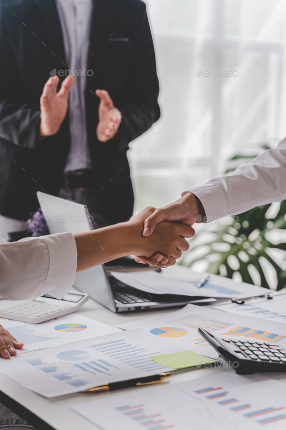 business partner handshake concept Colleagues shaking hands Successful ...