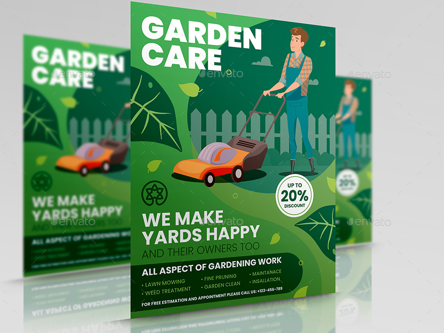 Garden Services Flyer Template Vol.6, Print Templates | GraphicRiver