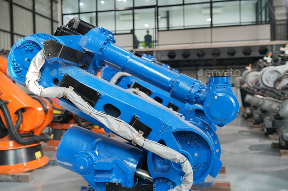 High Tech Robotic Arm with Artificial Intelligence Computer Processor ...