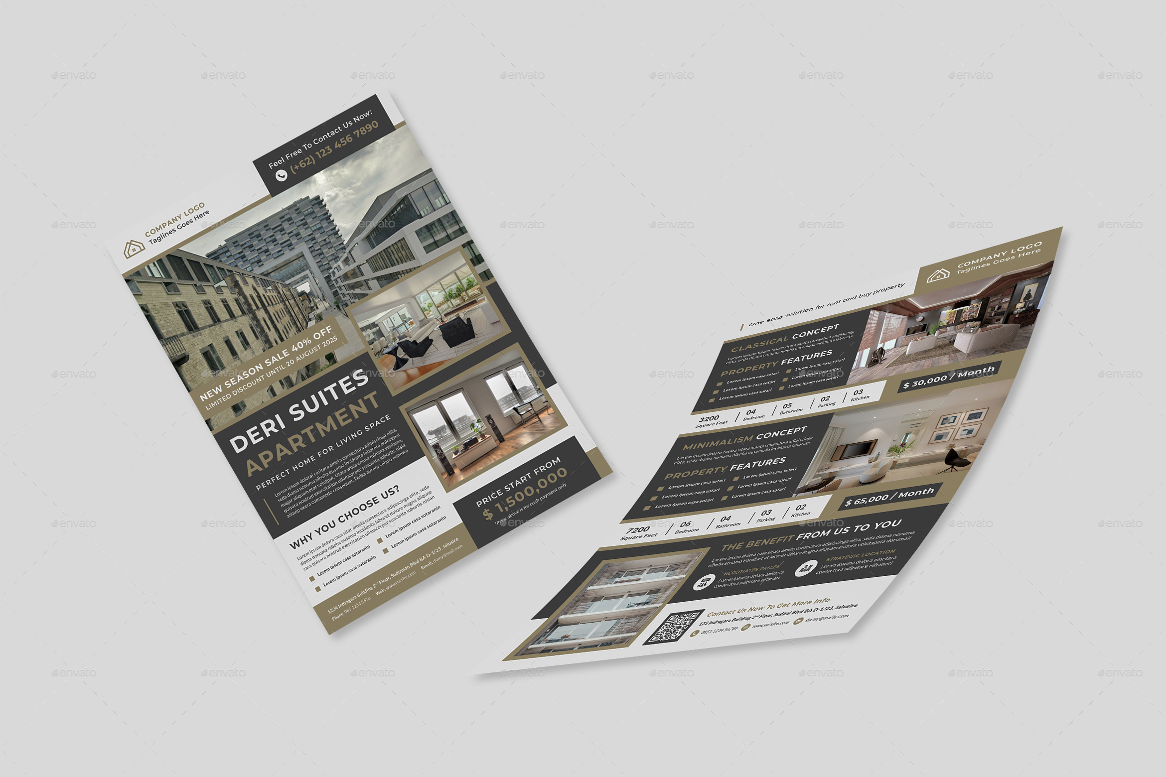 Exclusive Apartment Flyer Template, Print Templates | GraphicRiver