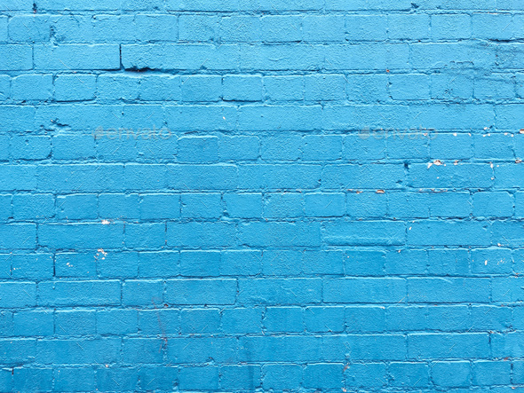 Blue brick wall backdrop texture in London Stock Photo by angelsantana