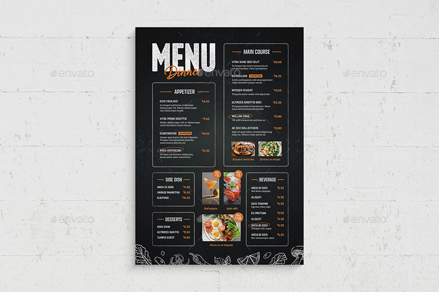 Food Menu Template, Print Templates | GraphicRiver