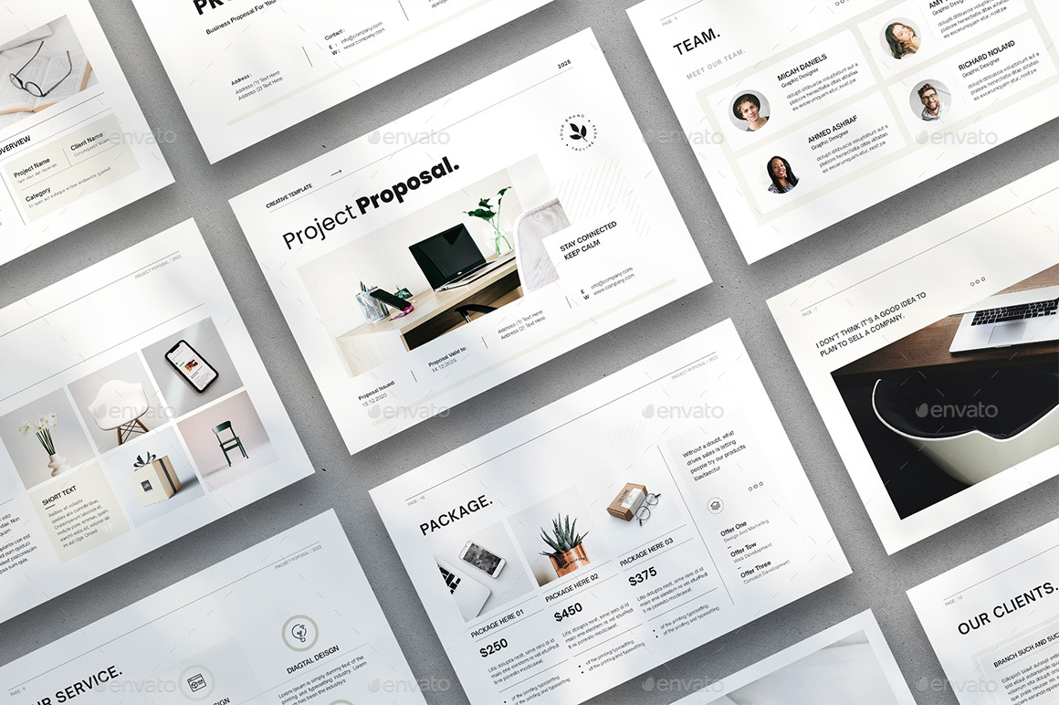 Project Proposal | Word & InDesign, Print Templates | GraphicRiver