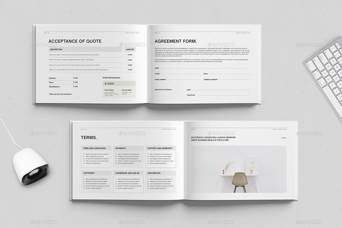 Project Proposal | Word & InDesign, Print Templates | GraphicRiver