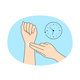 Person Check Radial Pulse on Wrist, Vectors | GraphicRiver