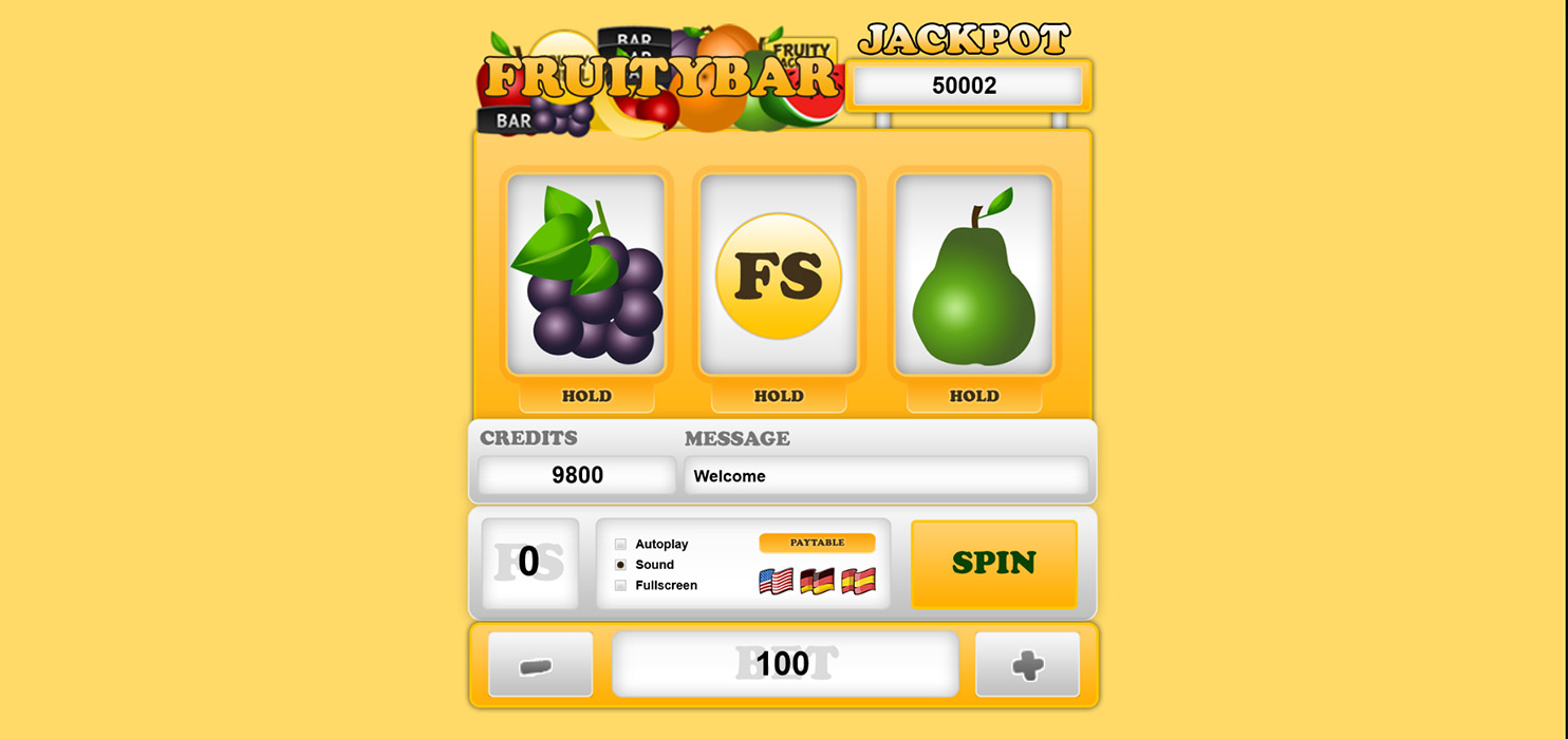 Fruitybar Slot Machine - HTML5 Casino Game by All-Scripts | CodeCanyon