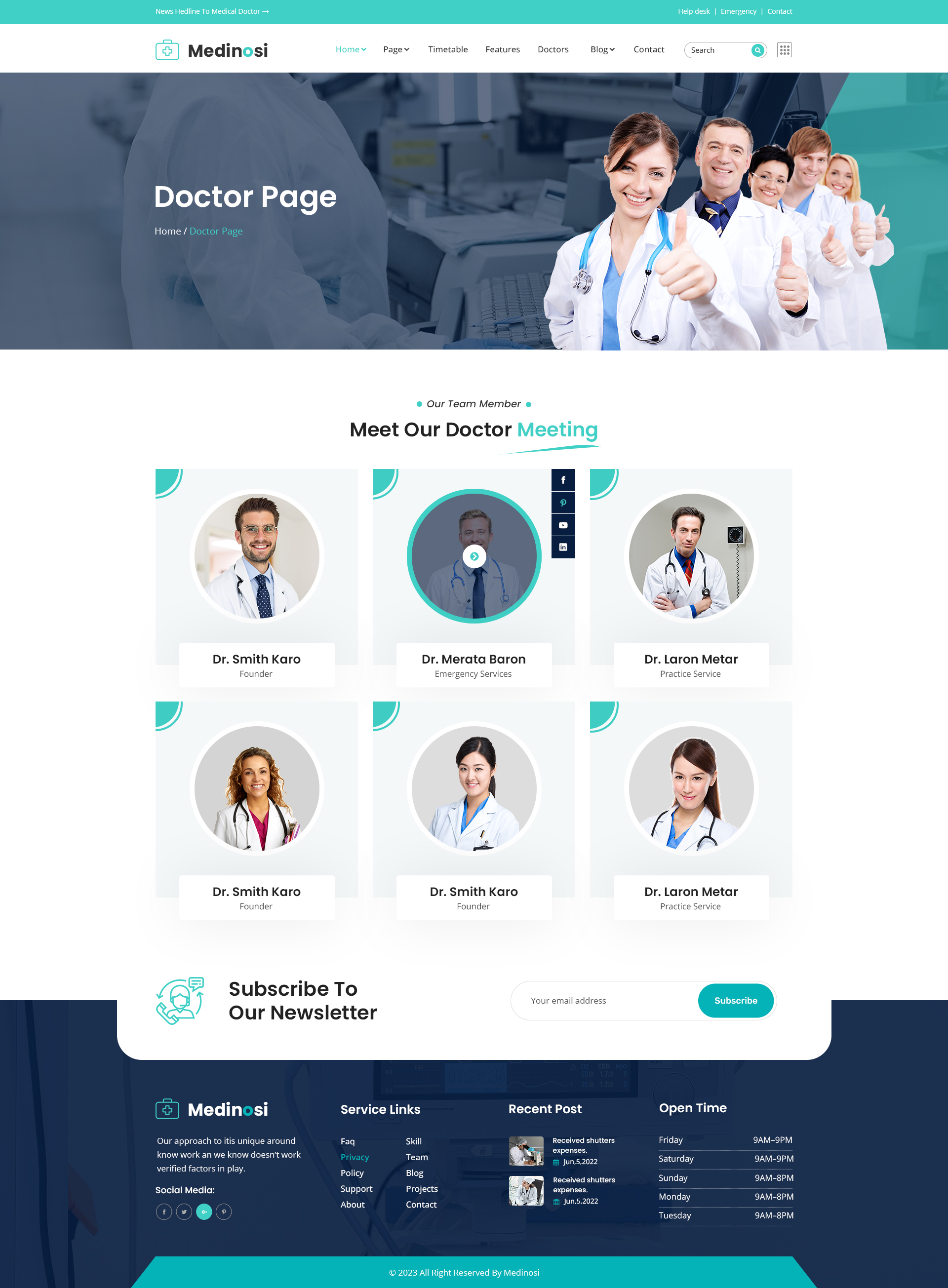 Medinosi – Health & Medical PSD Template by ordainIT | ThemeForest