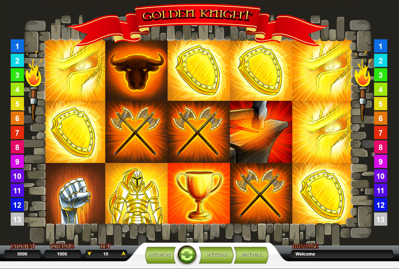 Golden Knight Slot Machine - HTML5 Casino Game by All-Scripts | CodeCanyon